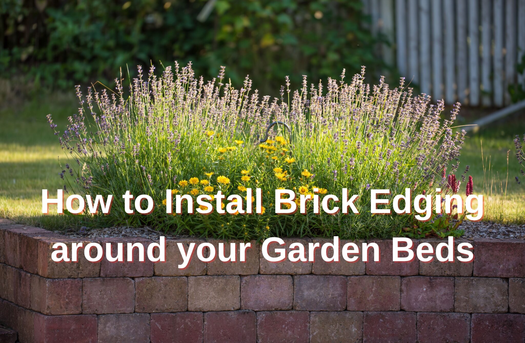 How to Install Brick Edging around your Garden Beds