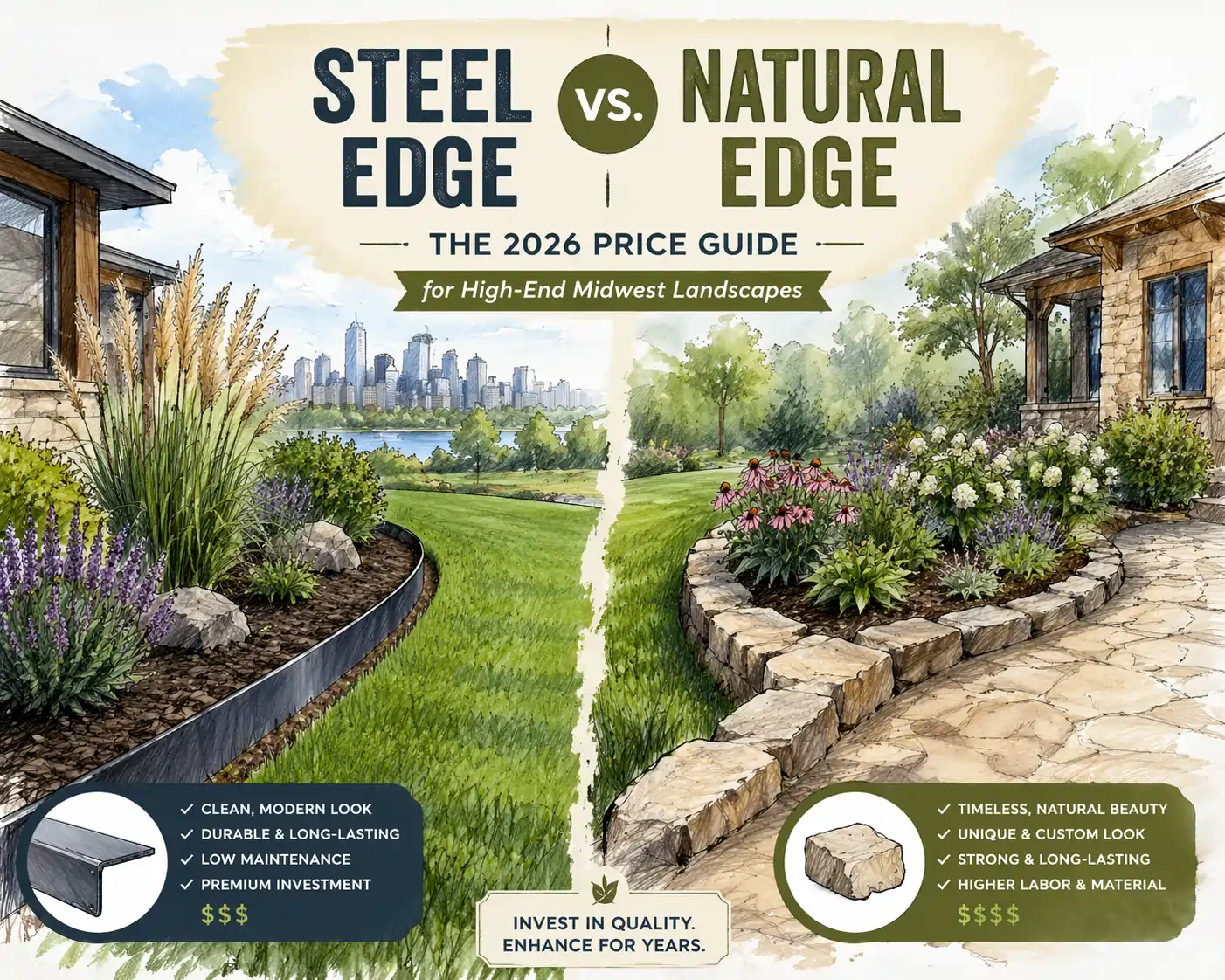 Steel vs. Natural Edge: The 2026 Price Guide for High-End Midwest ...