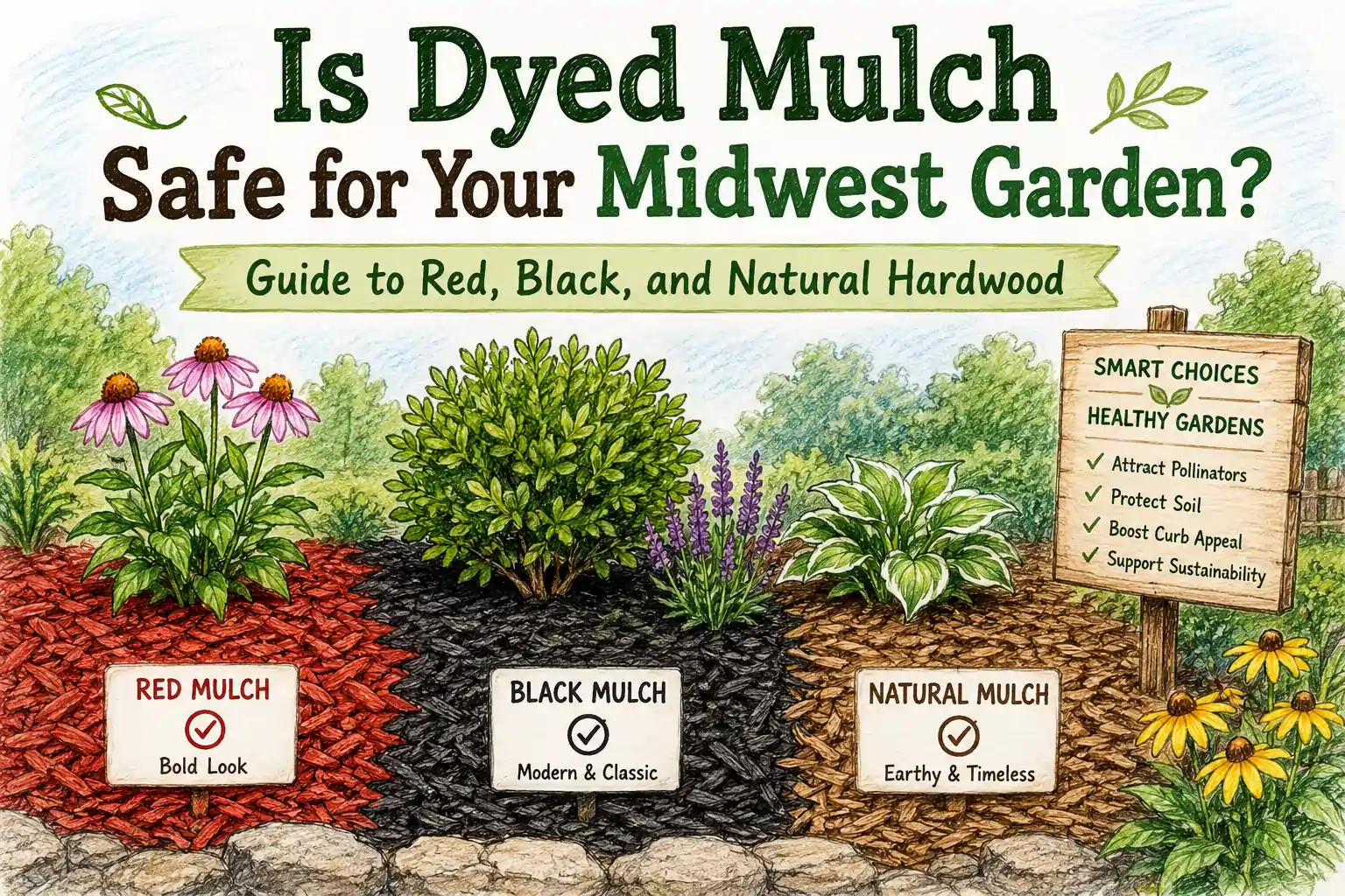 Is Dyed Mulch Safe for Your Midwest Garden? Guide to Red, Black, and ...